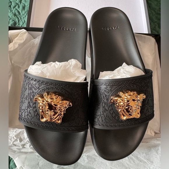 Versace | Shoes | Versace Slides 37 | Poshmark